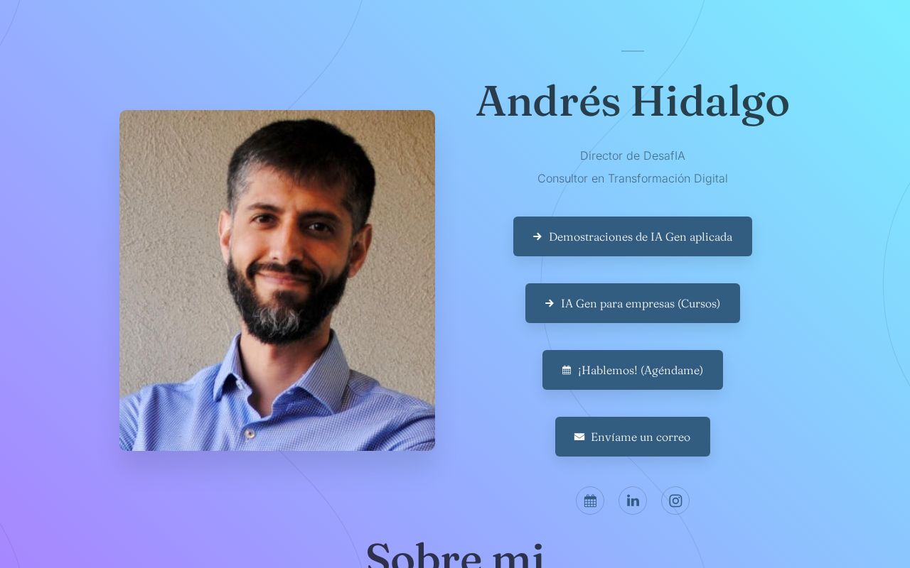 Andrés Hidalgo | IA, Automatización y Transformación Digital
